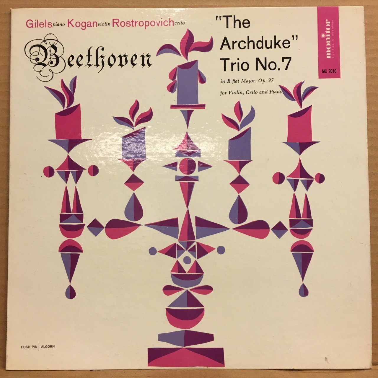 BEETHOVEN ''THE ARCHDUKE'' TRIO, EMIL GILELS, LEONID KOGAN, MSTISLAV ... BEETHOVEN ''THE ARCHDUKE'' TRIO, EMIL GILELS, LEONID KOGAN, MSTISLAV ...