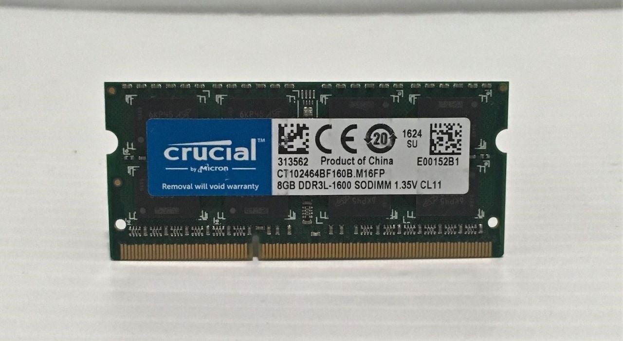 CRUCIAL 8GB DDR3L 1600MHz SODIMM Laptop Ram CT102464BF160B.M16FP : Atom ... CRUCIAL 8GB DDR3L 1600MHz SODIMM Laptop Ram CT102464BF160B.M16FP : Atom ...