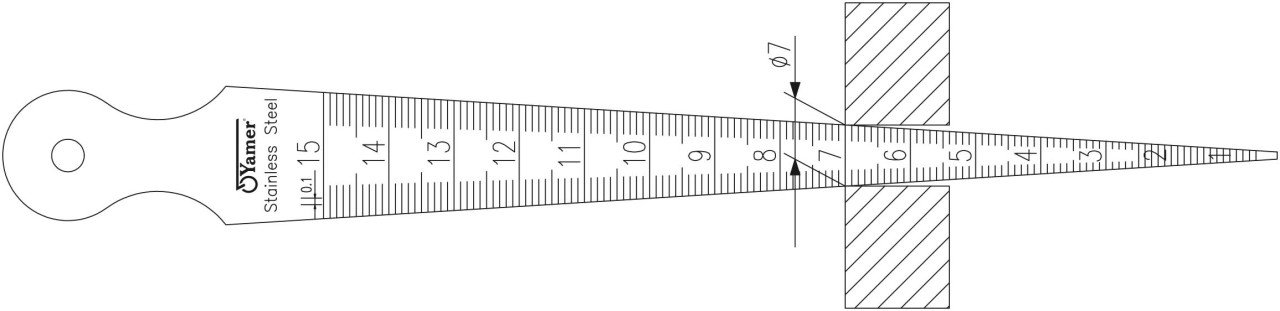 Pipe Inner Diameter Measuring Chart