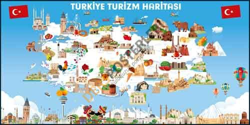 Türkiye Turizm Haritası Okul Posteri - 245,00 TL Türkiye Turizm Haritası Okul Posteri - 245,00 TL