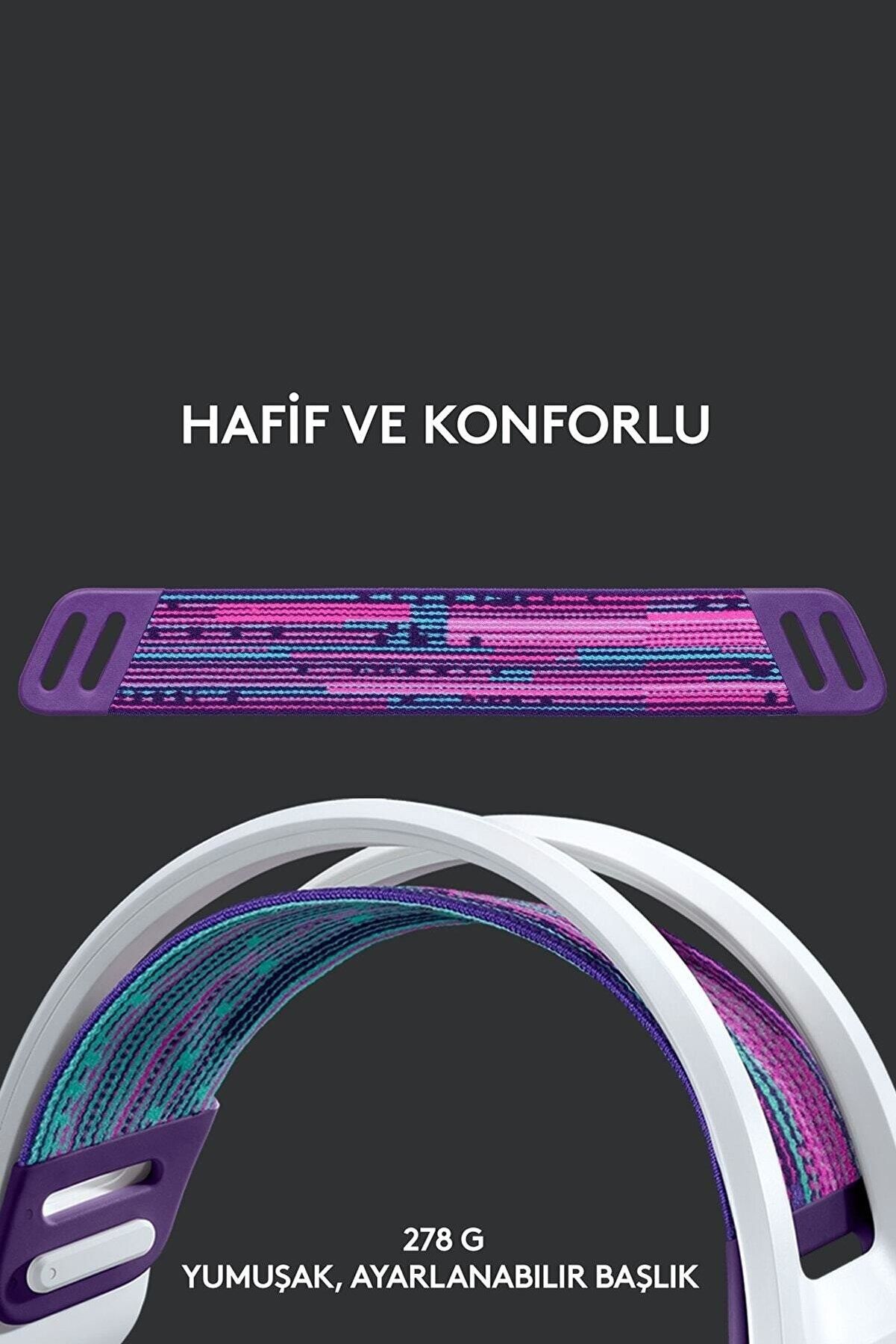 Logitech G733 LIGHTSPEED RGB Kablosuz 7.1 Surround Ses Oyuncu Kulaklığı ... Logitech G733 LIGHTSPEED RGB Kablosuz 7.1 Surround Ses Oyuncu Kulaklığı ...