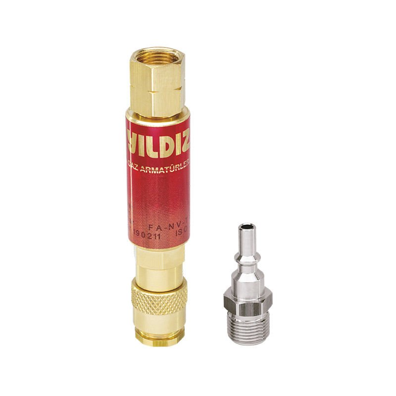 Yıldız 1130-Q G3/8'' Sol Basınç Düşürücü Alev Emniyet Valfi Yanıcıgaz Yıldız 1130-Q G3/8'' Sol Basınç Düşürücü Alev Emniyet Valfi Yanıcıgaz